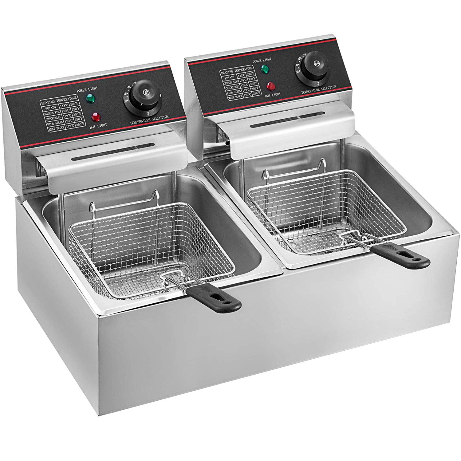Imported - Best Quality Commercially Double Deep Fryer | 2 Tank 2 Basket
