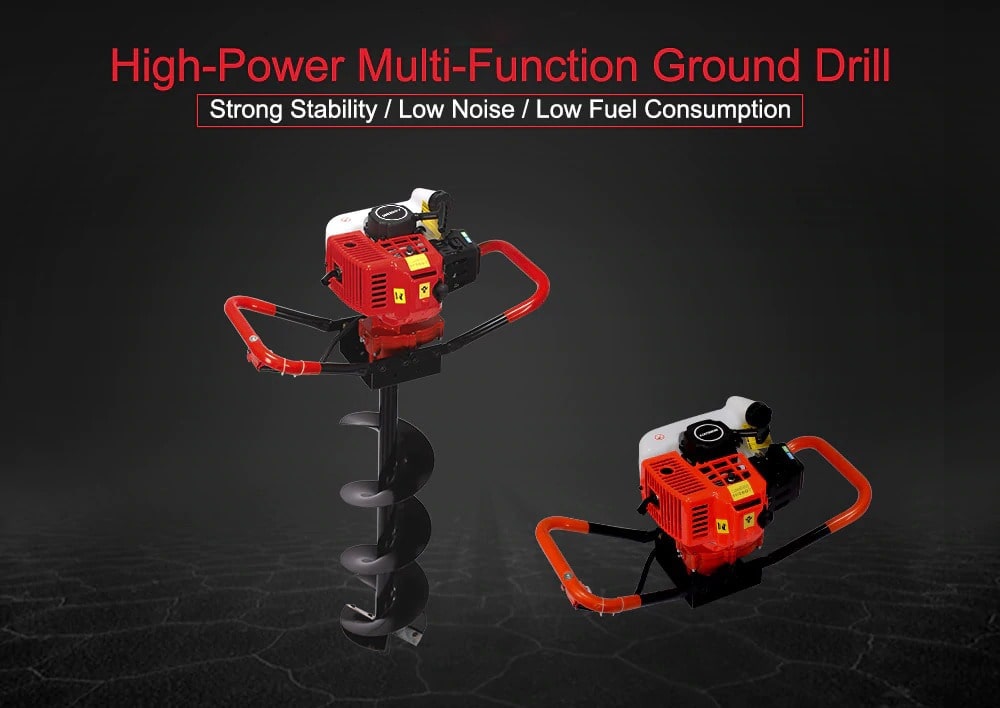 Imported - Earth Auger Machine with 8 Inch Auger Bit, 2 Stroke