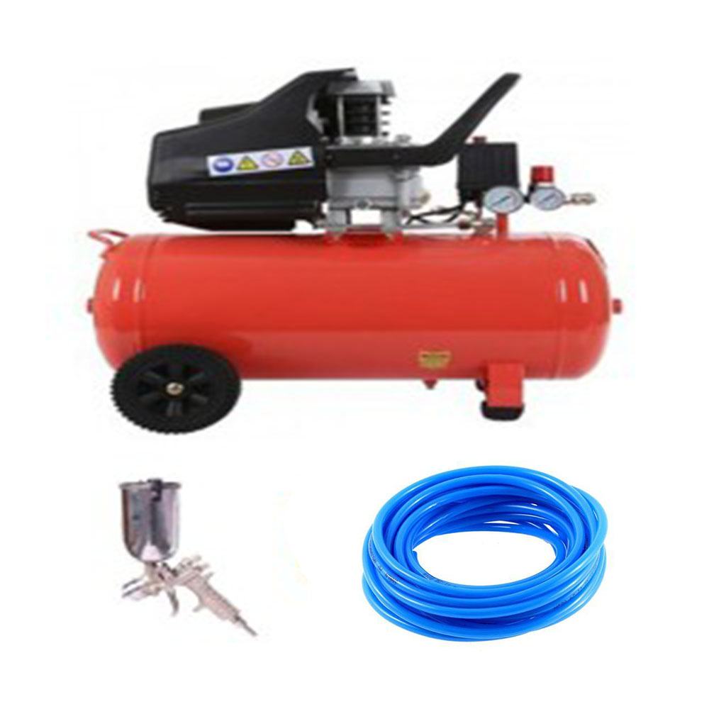 Classic - Air Compressor 50L with 2HP motor, Free Paint Spray Gun
