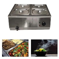 Imported - Heavy Duty 4 Pans Electric Bain Marie, 1.5KW