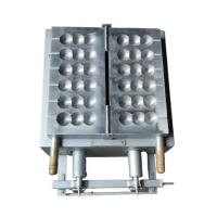 Gas Operated Snack Round Ball waffle Maker With 6 Skewers