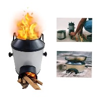 Metal Natural Draft Nirdhum Chulha Smokeless Wood Stove