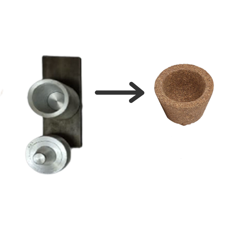 Made in India - 2" Inch Cow Dung Diya Making Mold with Clutch