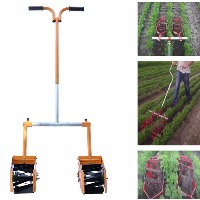 Made in India - Manual Double Row Roller Weeder (6 Inch) with Plant ...